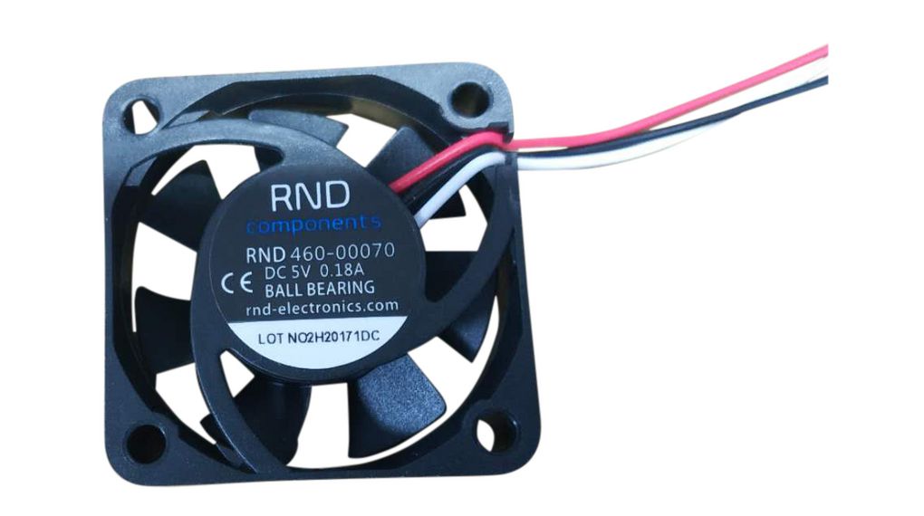 RND 460-00070 | RND Axial Fan DC 40x40x10mm 5V 12.3m³/h | Distrelec Germany