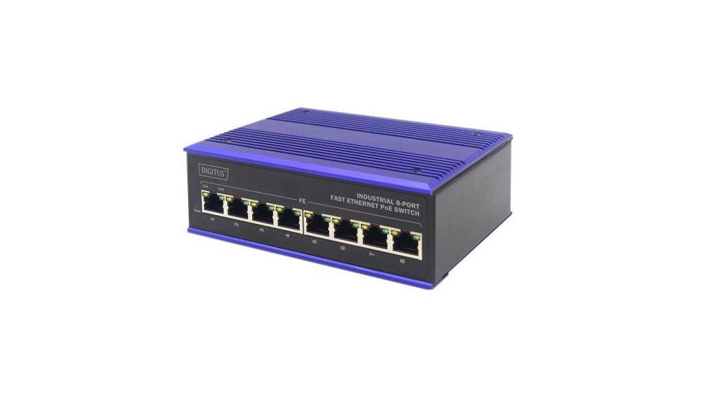 DN-650108 | Assmann PoE Switch, Unmanaged, 100Mbps, 30W, RJ45 Ports 8 ...