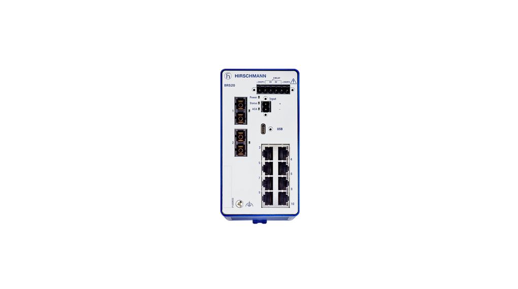 942170014 | Hirschmann Ethernet Switch, RJ45 Ports 8, Fibre Ports 2SC ...