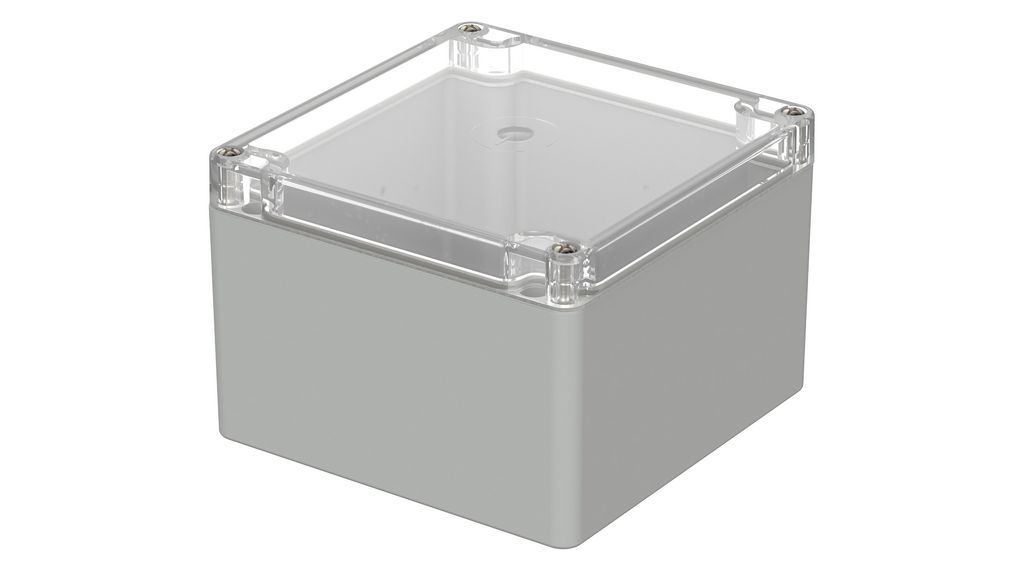 02227100 | Bopla Plastic Enclosure with Clear Lid Euromas 120x122x85mm ...
