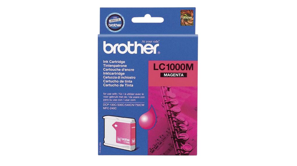 LC1000M | Brother Ink Cartridge, LC1000, 1pcs, 400 Sheets, Magenta ...