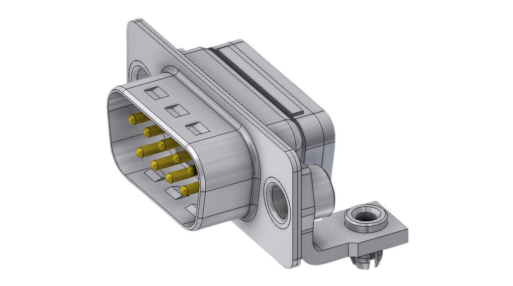 DTS09PYCSMD/2UN | Deltron Connectors D-Sub plug SMD, Plug, DE-9, Gull ...
