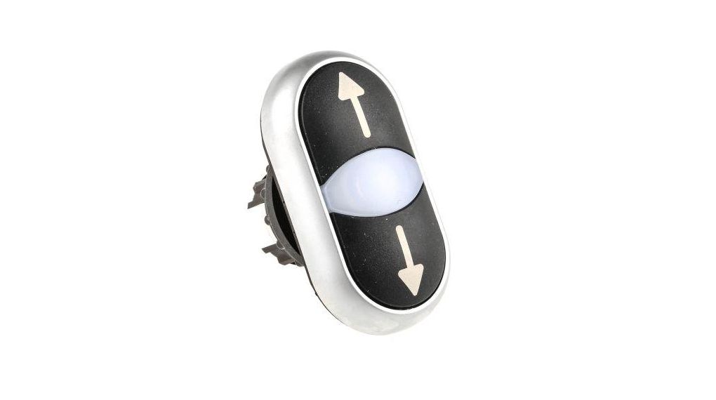 70011235 M22-DDL-S-X7/X7+M22-A | Eaton Möller RMQ Titan Series Black Illuminated Momentary Push ...