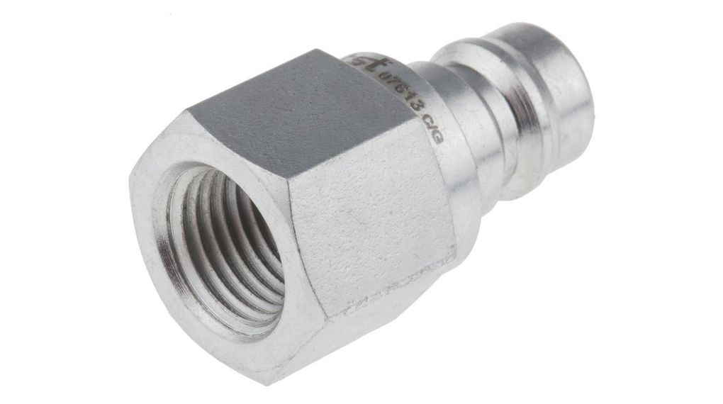 7454700 | RS PRO Steel Male Hydraulic Quick Connect Coupling, BSP 1/4 ...