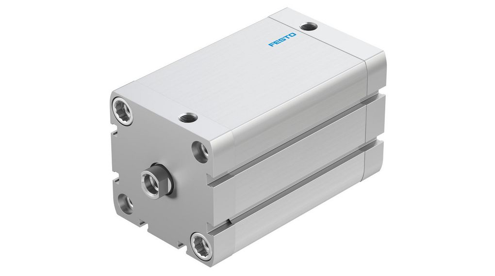 536350 | Festo Compact ISO Cylinder, Double Acting, 80mm, Bore Size ...