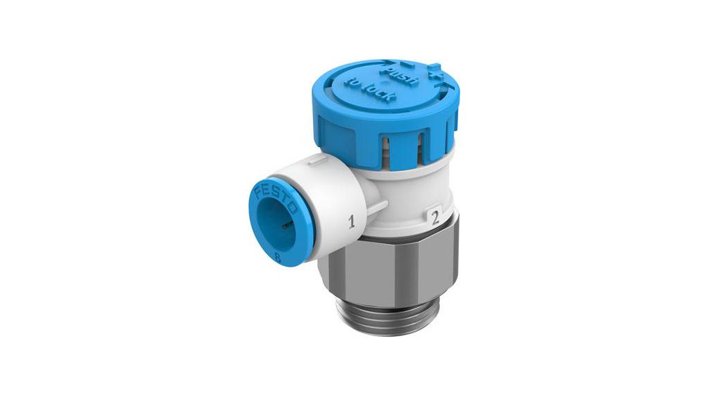 VFOE-LE-T-G38-Q8 | Festo One-Way Exaust Control Valve, G3/8 / QS-8 ...
