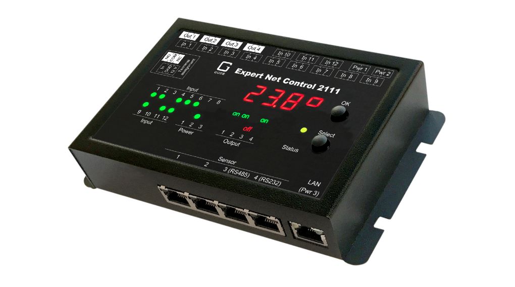 21112 | GUDE Expert Net Control Monitoring System, PoE | Distrelec ...