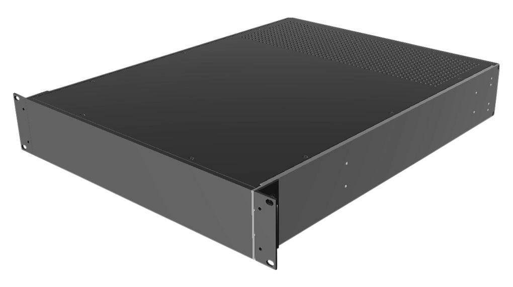 RM2U1922VBK | Hammond 19 Desktop Enclosure, Rack Mount, 2U, Aluminium ...