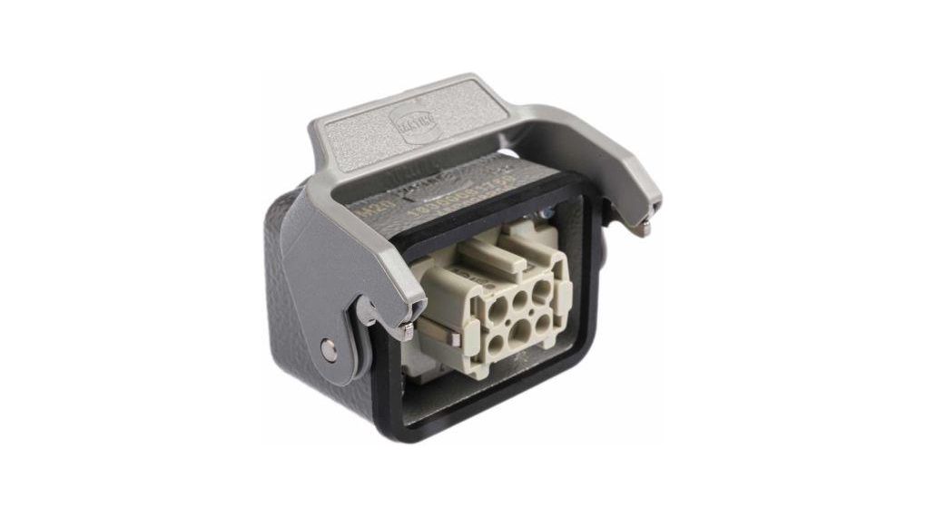 09330062701+19300061750 | HARTING Hood Kit, 6 Way, 16A, Female, Han E ...