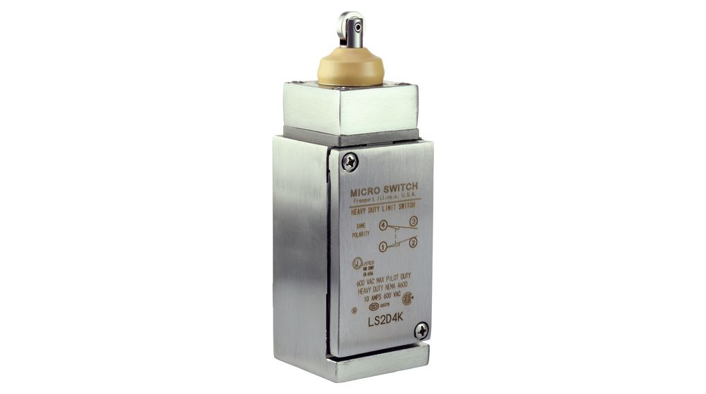 LS2D4L | Honeywell Limit Switch, Roller Plunger, Zinc, Snap Action ...