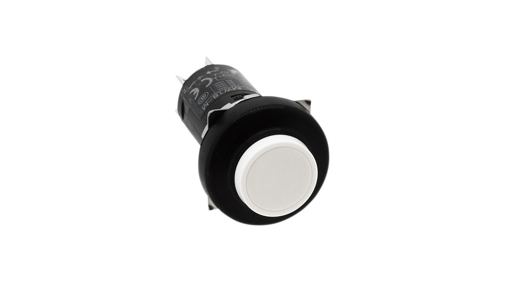 MW1B-A12W | IDEC Pushbutton Switch Latching Function Panel Mount White ...