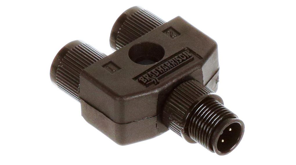 1200680228 | Molex Micro-Change (M12) In-Line Splitter 4 Poles Female ...