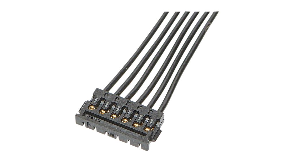 36920-0606 | Molex Kablage 1.2 mm bredd, Pico-EZmate-uttag - Pico-EZmate-uttag, 6 Kretsar, 600mm ...