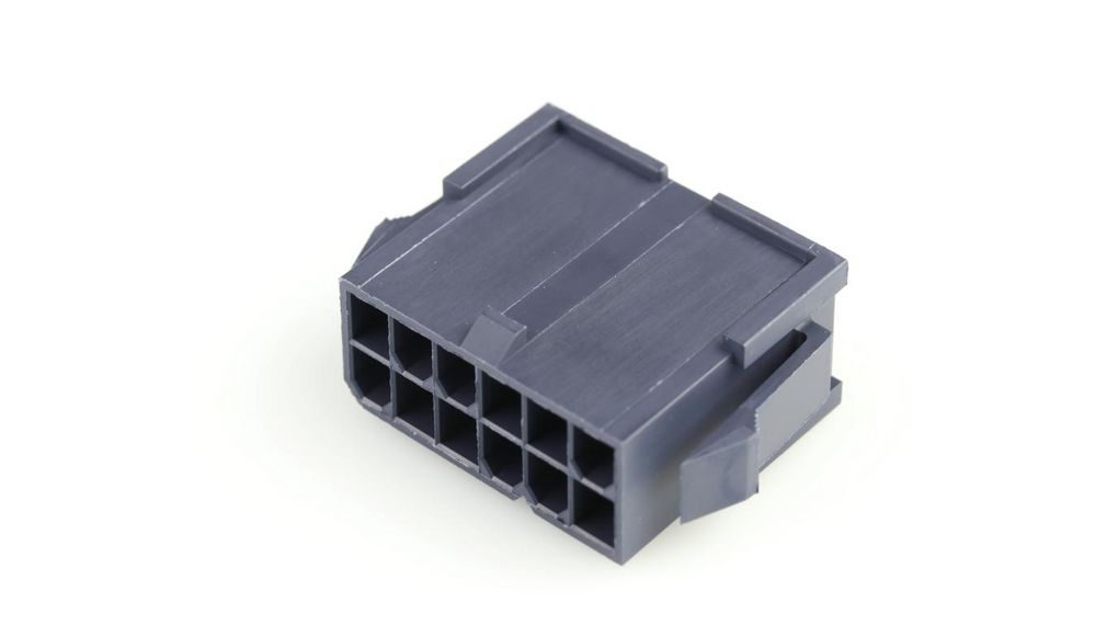 46993-1210 | Molex Mini-Fit Jr. Plug Housing Dual Row with Panel Mount Ears Nylon 6/6UL 94V-2 ...