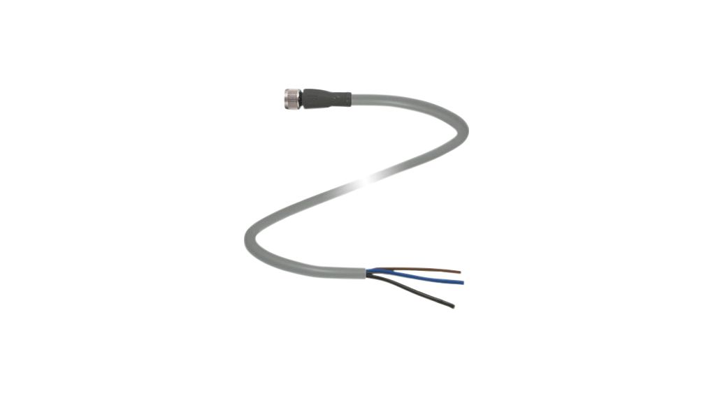 V3-GM-5M-PVC | Pepperl+Fuchs Cordset, M8 Socket - Bare End, 14 ...