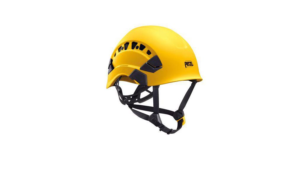 A010CA01 | Petzl Vertex Vent Black, Yellow Safety Helmet with Chin ...