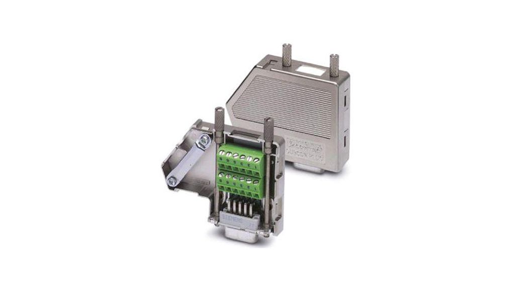2744018 | Phoenix Contact SUBCON-PLUS 9 Way 35 ° Cable Mount D-sub ...