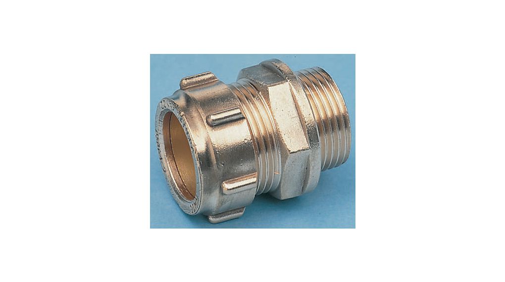 796789 | RS PRO Brass Pipe Fitting, Straight Compression Coupler, Male ...