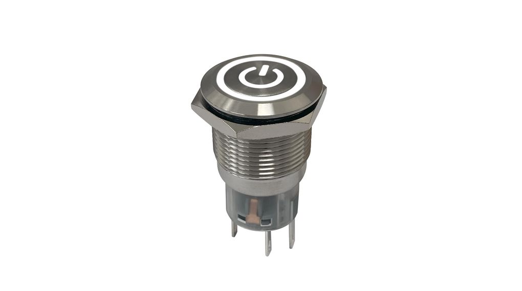 RND 210-00808 | RND Anti-Vandal Illuminated Push-Button Switch Latching ...