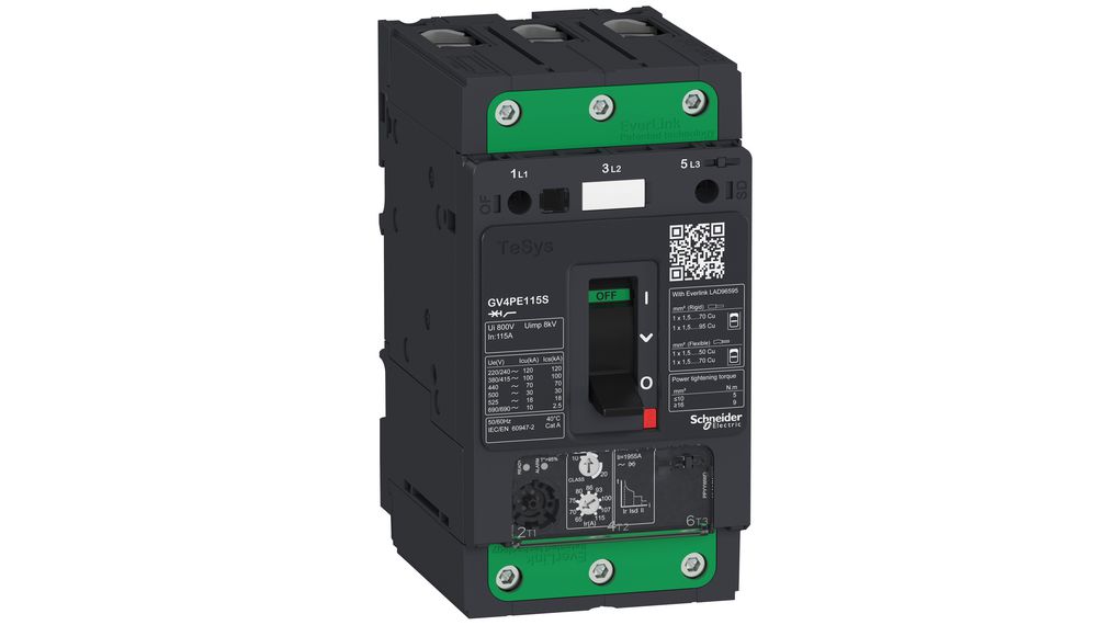 GV4PE115N | Schneider Electric Johdonsuojakytkin moottorin suojaukseen ...