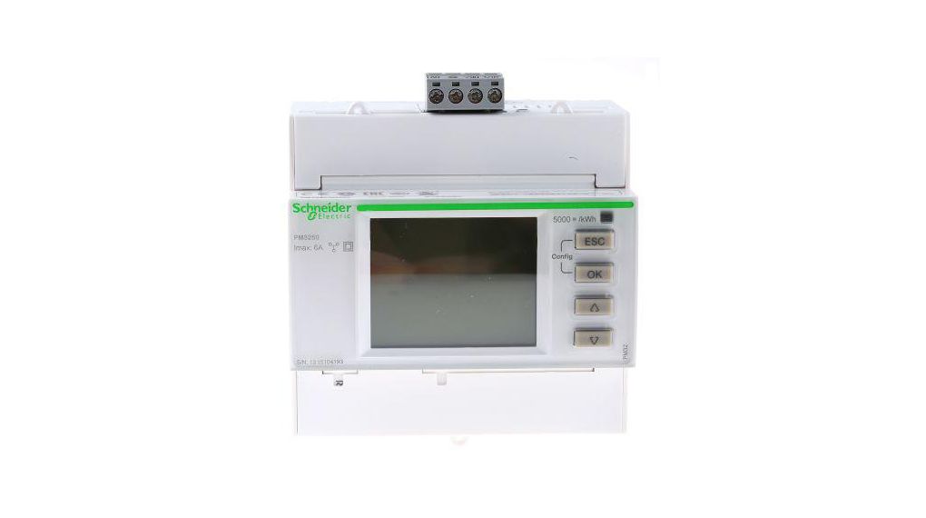METSEPM3250 | Schneider Electric 1, 3-Phasen-LCD-Energiemessgerät, Typ ...