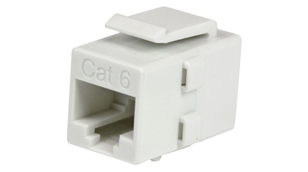 C6KEYCOUPLWH | StarTech.com Patch Panel Keystone, CAT6, RJ45 Socket ...