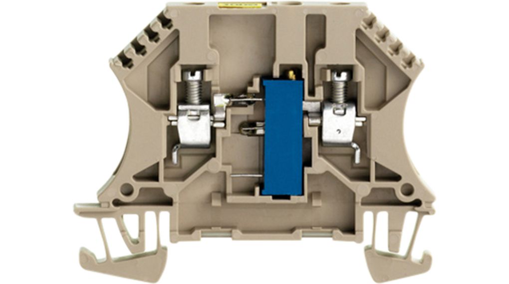 1027800000 | Weidmüller Terminal Block, Screw, Clamping Yoke, 2 Poles, 120mA, 0.5 ... 6mm², Dark ...