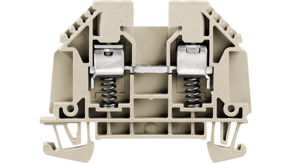 9537460000 | Weidmüller Terminal Block, Screw, Clamping Yoke, 2 Poles, 630V, 41A, 6mm², Dark ...