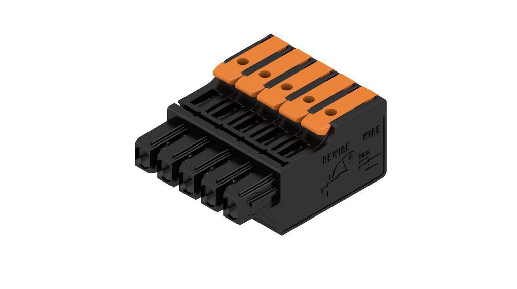 2741590000 | Weidmüller Pluggable Terminal Block, Straight, 5mm Pitch ...
