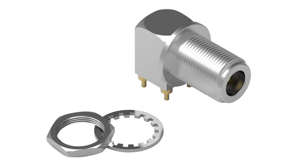60411042241501 | Würth Elektronik HF-Steckverbinder, N-Typ, Messing, Buchse, Rechter Winkel ...