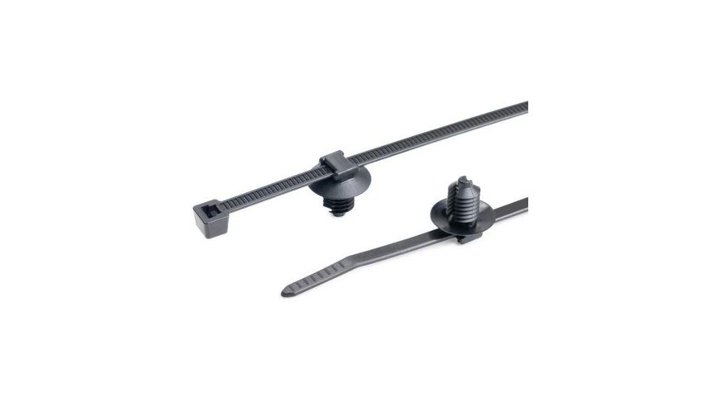 156-00154 | HellermannTyton Cable Tie, 160 mm x 4.6 mm, Black Polyamide ...