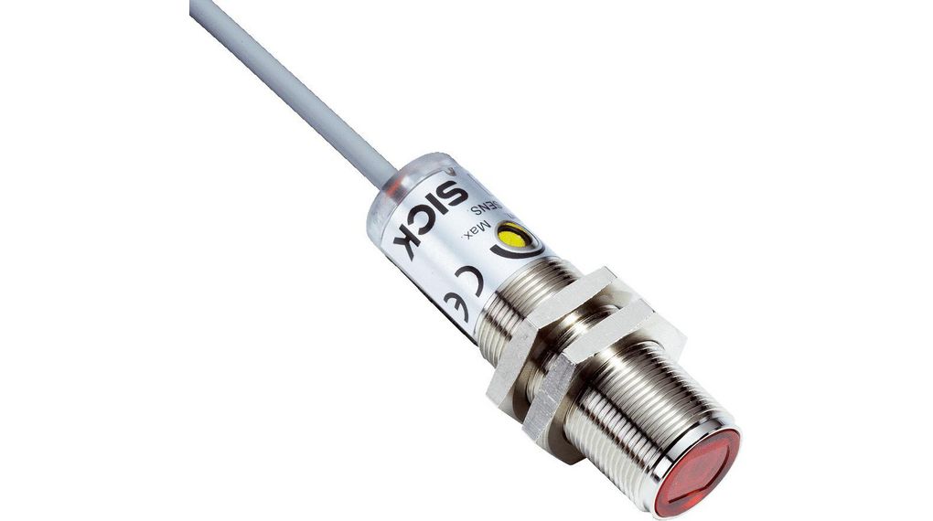 6043870 | Sick SICK Background Suppression Photoelectric Sensor, Barrel ...