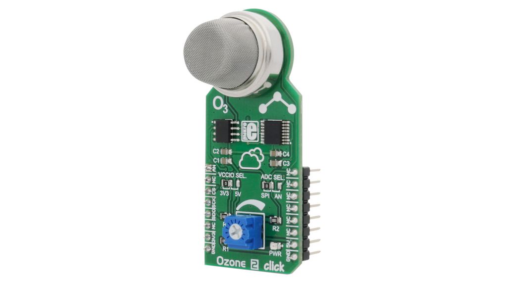 MIKROE-2767 | Mikroelektronika Ozone 2 Click Gas Sensor Module 5V ...