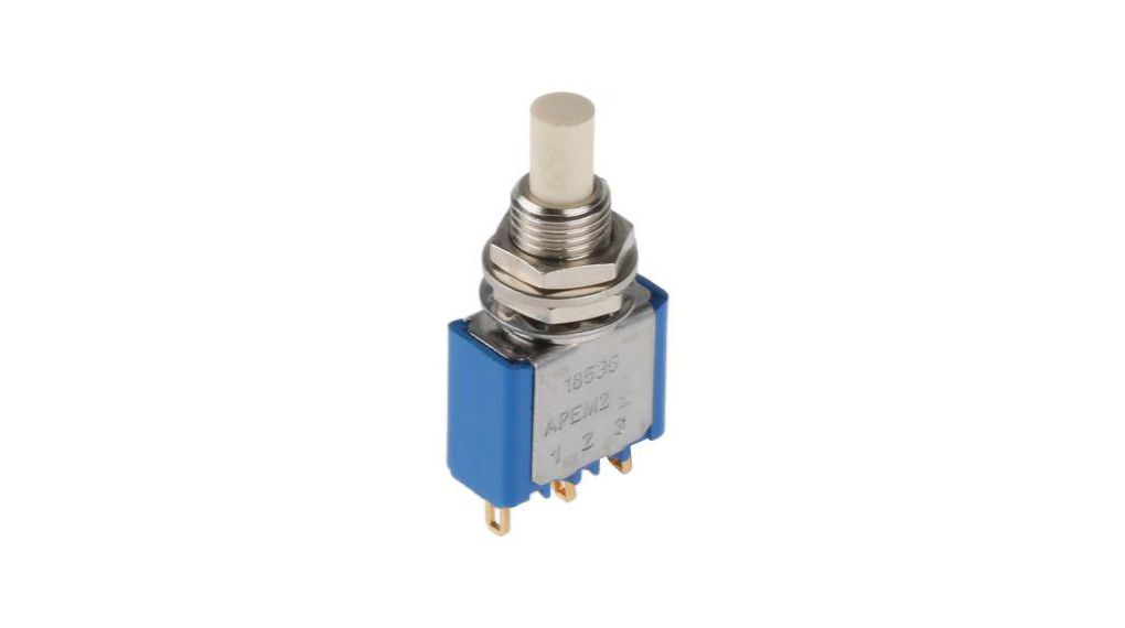 18535CD | Apem Miniature Push Button Switch, Momentary, Panel Mount, 6 ...