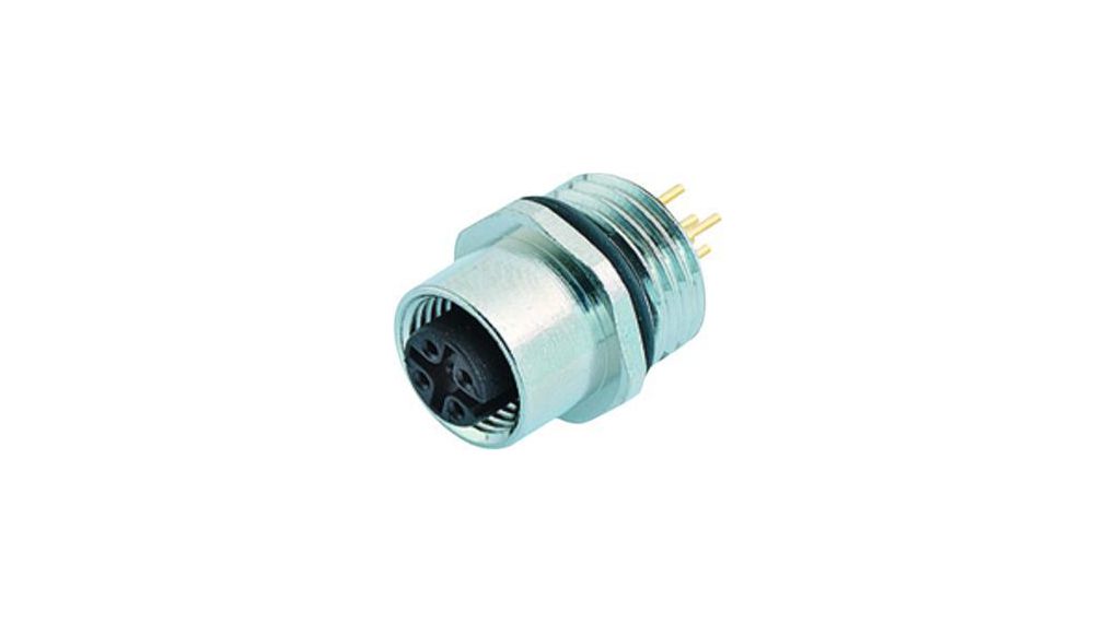 86 0136 0000 00404 | Binder Circular Connector, M12, Socket, Straight ...