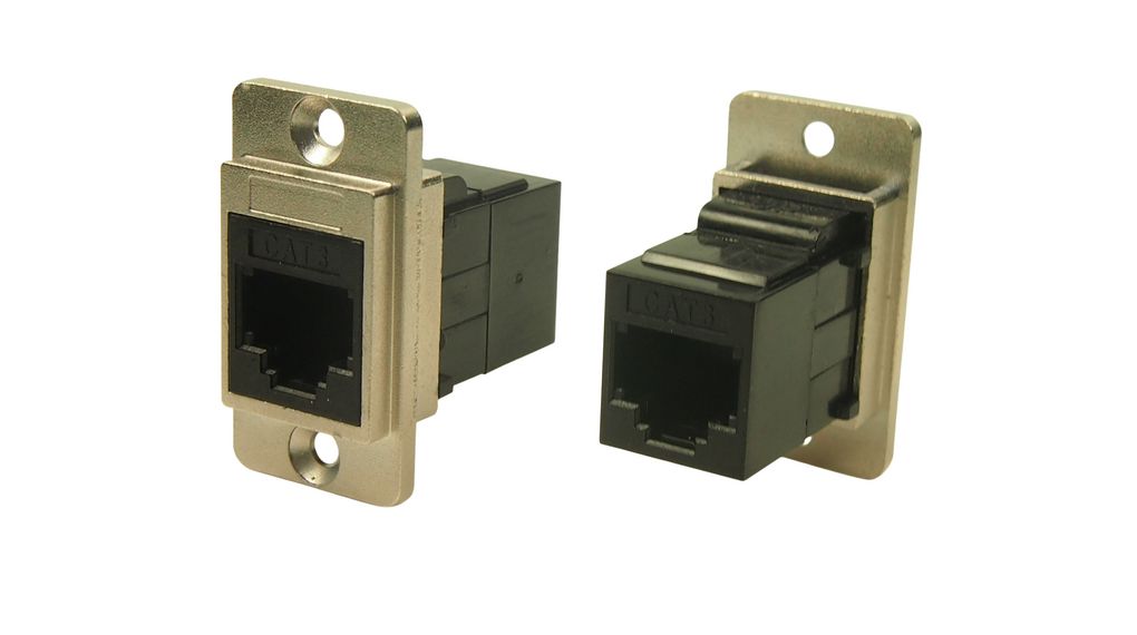 CP30724M | Cliff Panel Feed-through Nickel Frame Connector, CSK, RJ12 ...