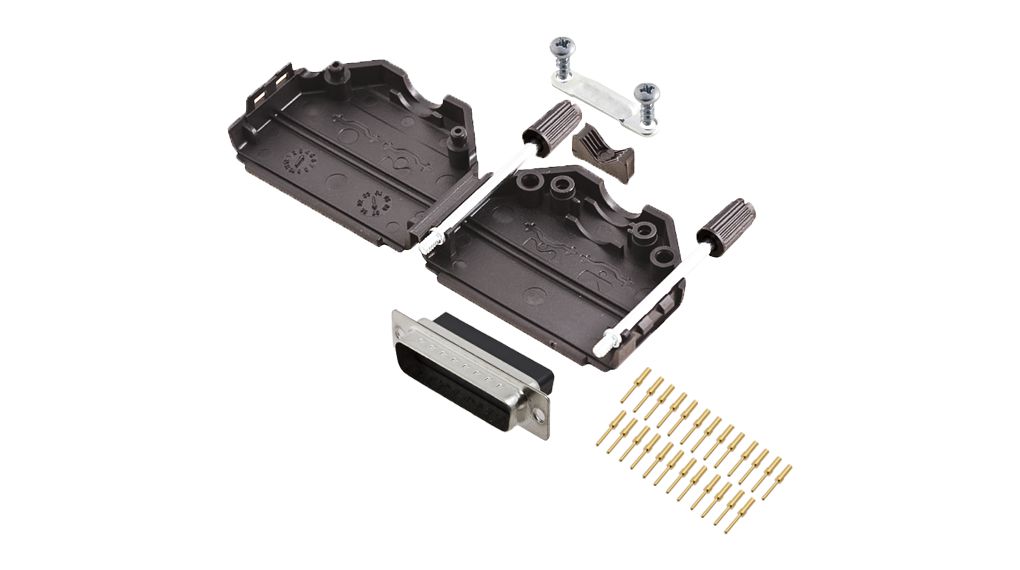 6355-0078-03 | Encitech Connectors D-Sub Connector Kit, DB-25 Plug ...