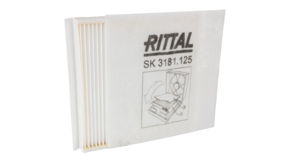 3181125 | Rittal SK Series Fan Filter, Polyester Filter, 167 x 167 x ...