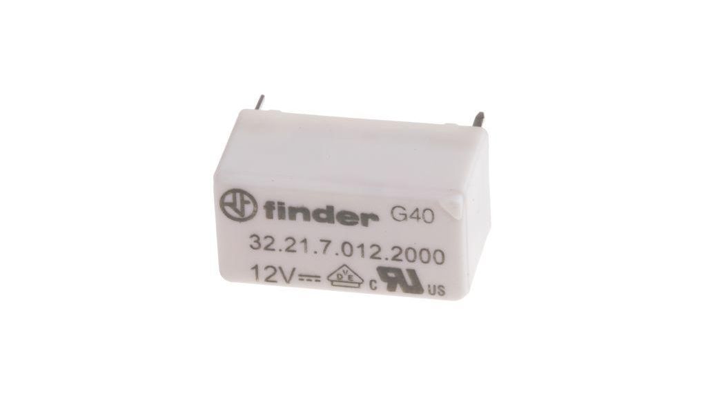 32.21.7.012.2000 | Finder PCB Mount Power Relay, 12V dc Coil, 6A ...