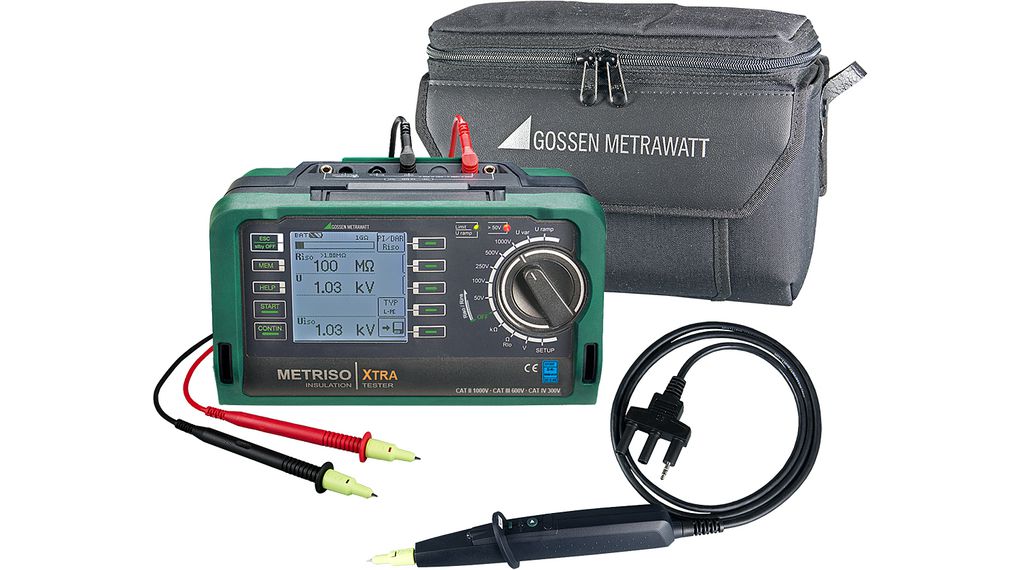 METRISO XTRA-SET | Gossen Metrawatt Insulation Tester 999GOhm IP52 ...