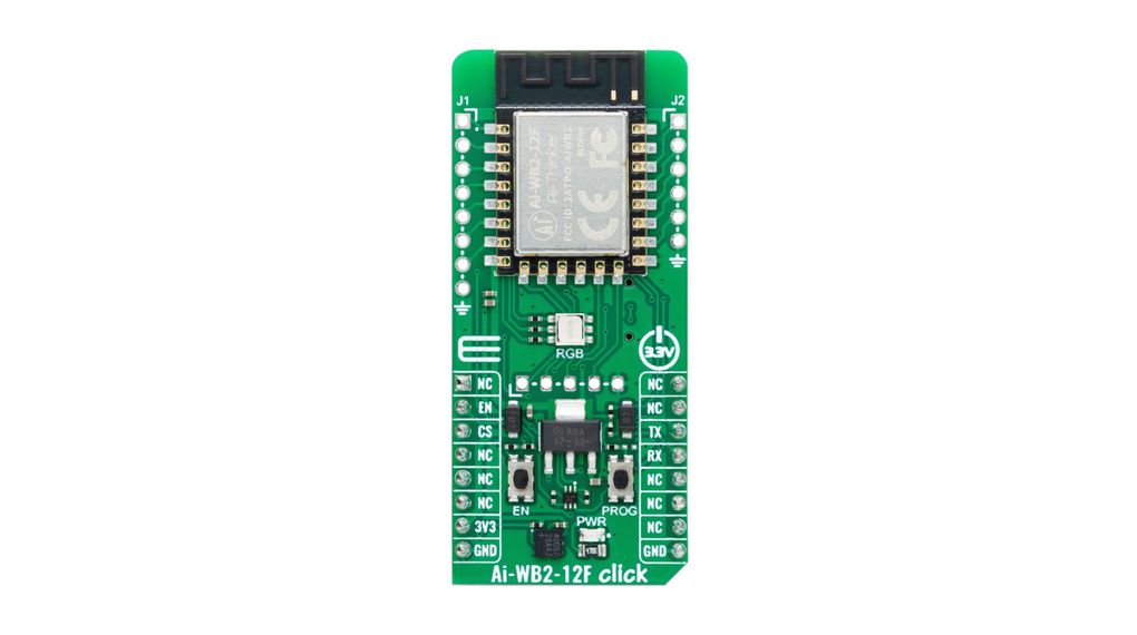 MIKROE-5983 | Mikroelektronika Ai-WB2-12F Click Wi-Fi and BLE ...