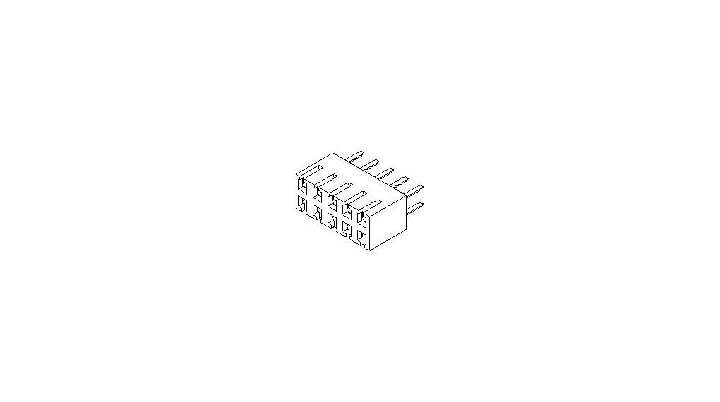 15-44-5830 | Molex 2.54mm Pitch C-Grid Receptacle Through Hole Dual Row ...