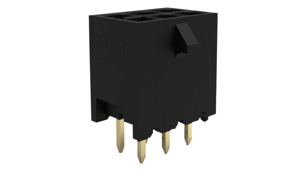206832-0802 | Molex Printplaatkop, Mannelijk, 12.5A, 600V, Contacten ...