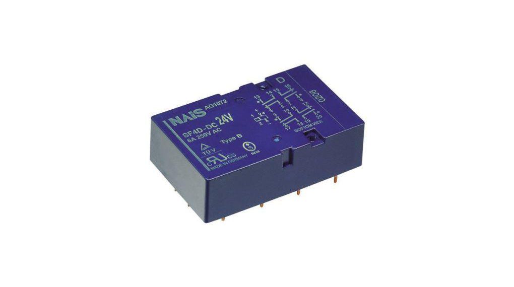 SF2D-DC5V | Panasonic PCB Mount Force Guided Relay, 5V dc Coil Voltage ...