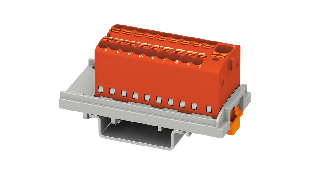 1047456 | Phoenix Contact Terminal Block, Push-In, 19 Poles, 500V, 17.5 ...