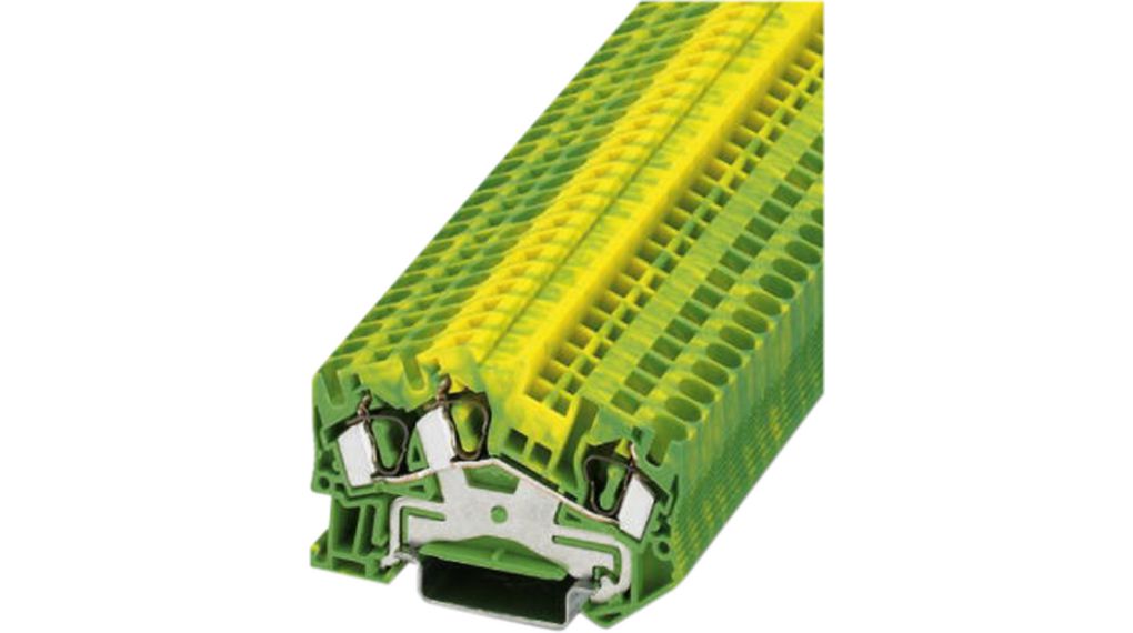 3038176 | Phoenix Contact Terminal Block, Spring Clamp, 3 Poles, , 6mm² ...