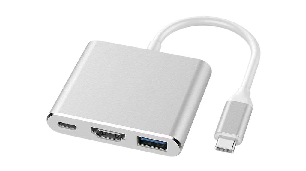 RND 720-00002 | RND Docking Station, USB-C Plug, Bus-Powered, Ports ...