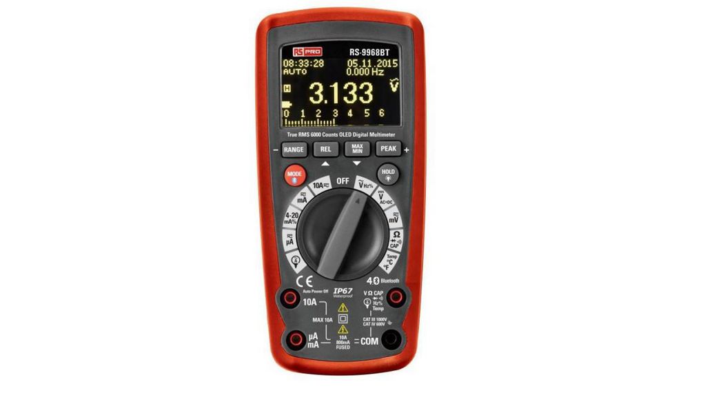 2048304 | RS PRO Digital Multimeter True-RMS 1000V 10A 10MHz 60MOhm ...