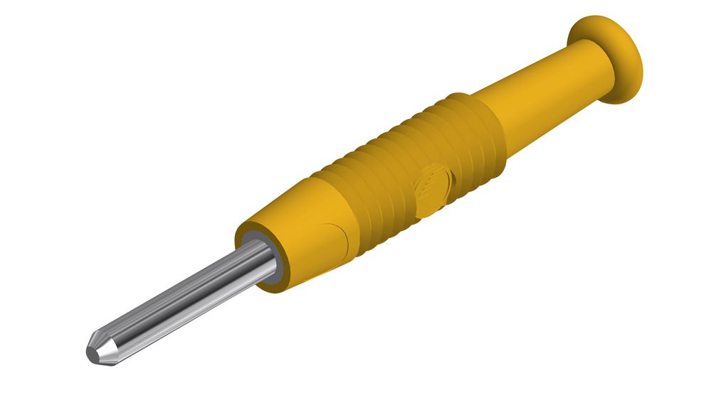 MST 3 YELLOW | SKS Hirschmann Test & Measurement Banana Plug Unshrouded ...