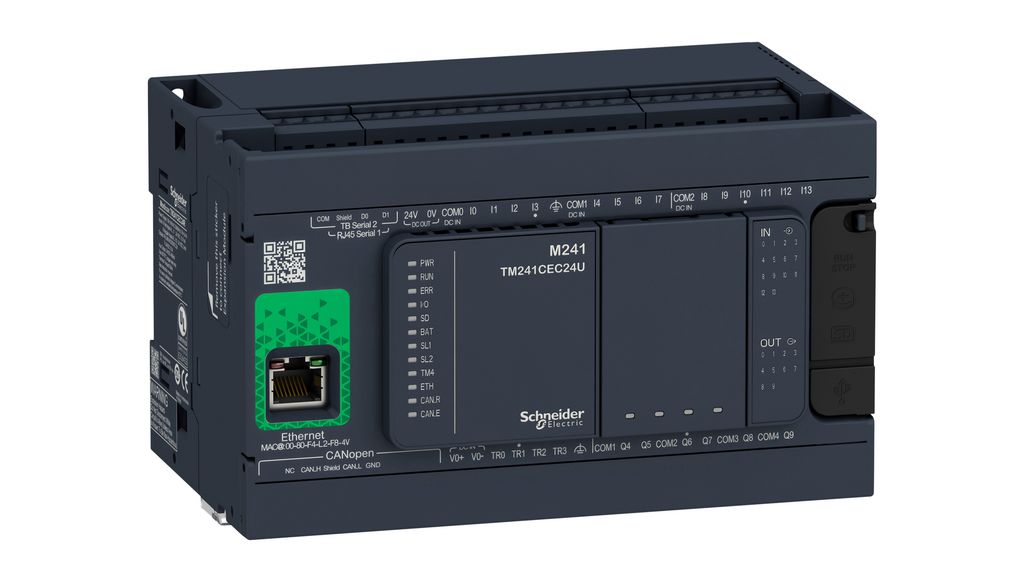 TM241CEC24R | Schneider Electric Programmable Logic Controller 240V ...